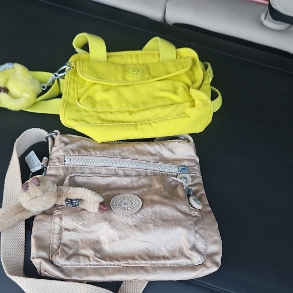 Kipling | Bags | Kipling Crossbody Bags Bright Yellow And Classic Tan ...